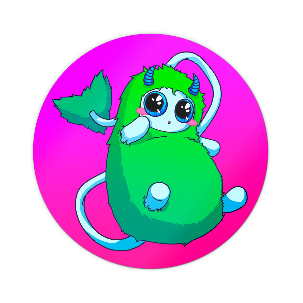 Snort Round Sticker