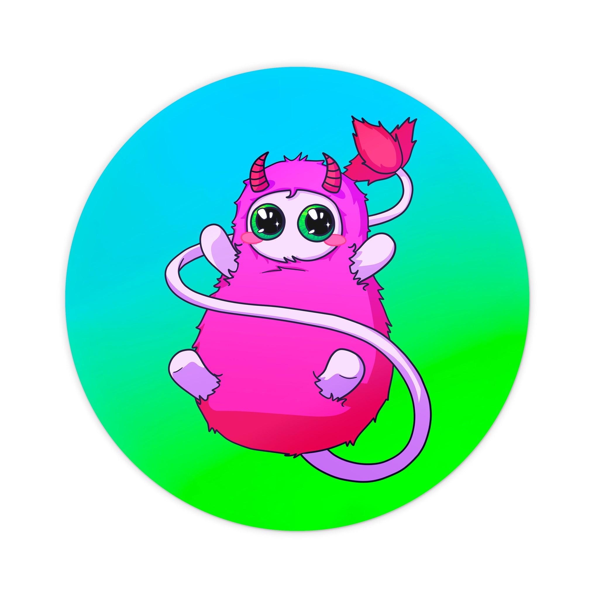Snort Round Sticker