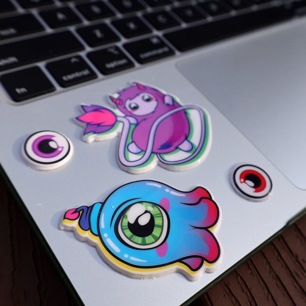 Puffy Monster Sticker Sheet